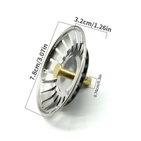 Sink Plug 90mm Basket Strainer Only - Omega Store